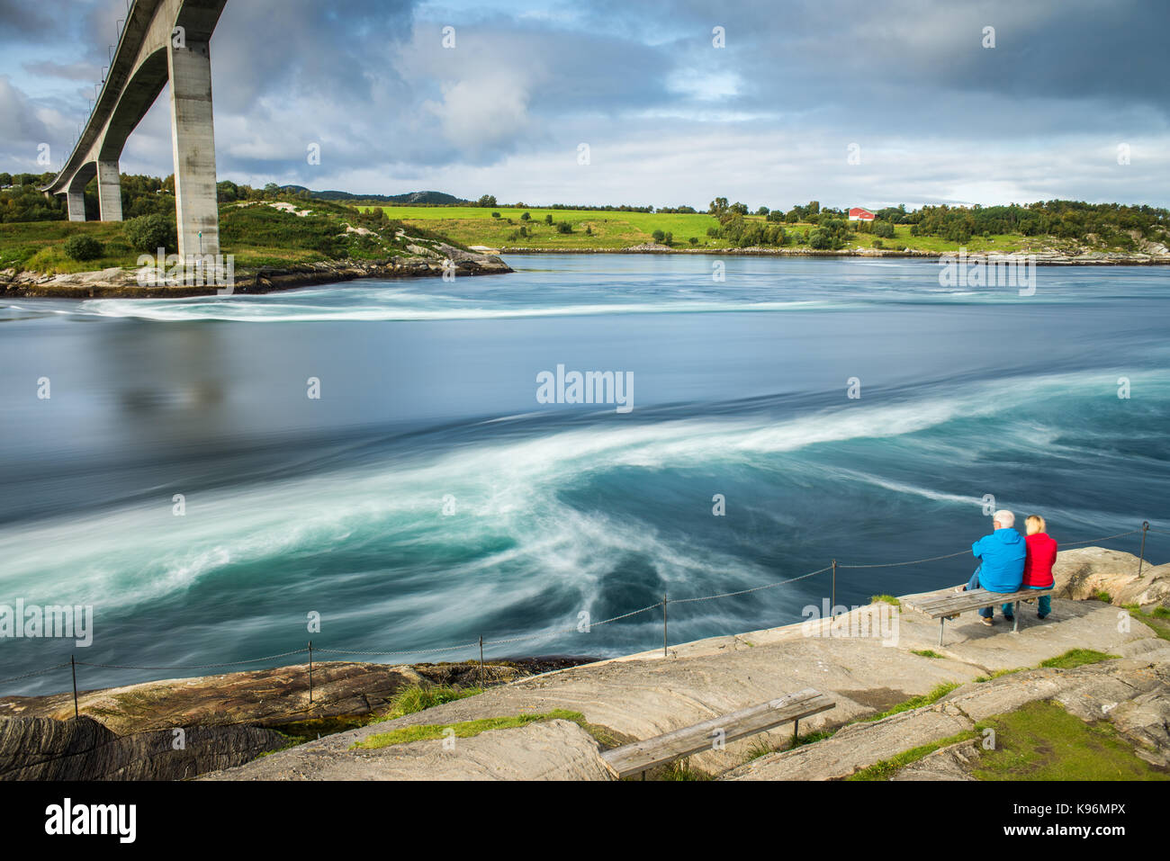 Whirlpools of the maelstrom of Saltstraumen, Nordland, Norway ...