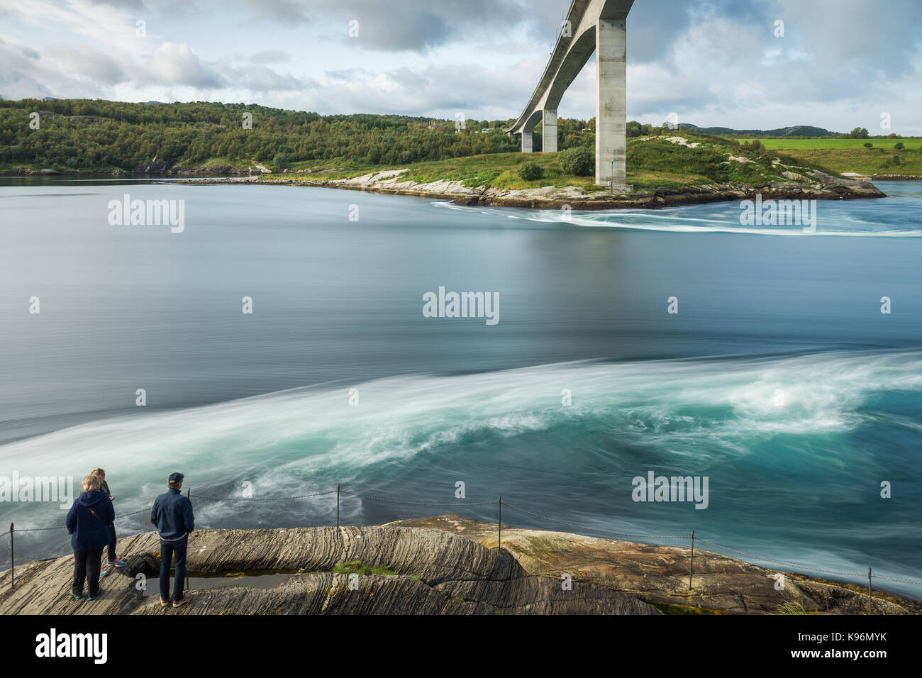 Whirlpools of the maelstrom of Saltstraumen, Nordland, Norway ...