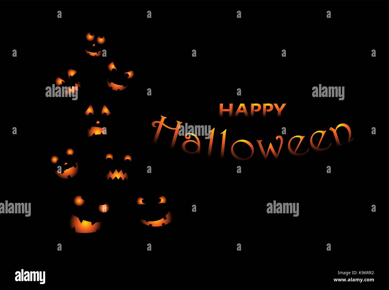 Happy halloween design cemetery Stock Vector Images - Alamy
