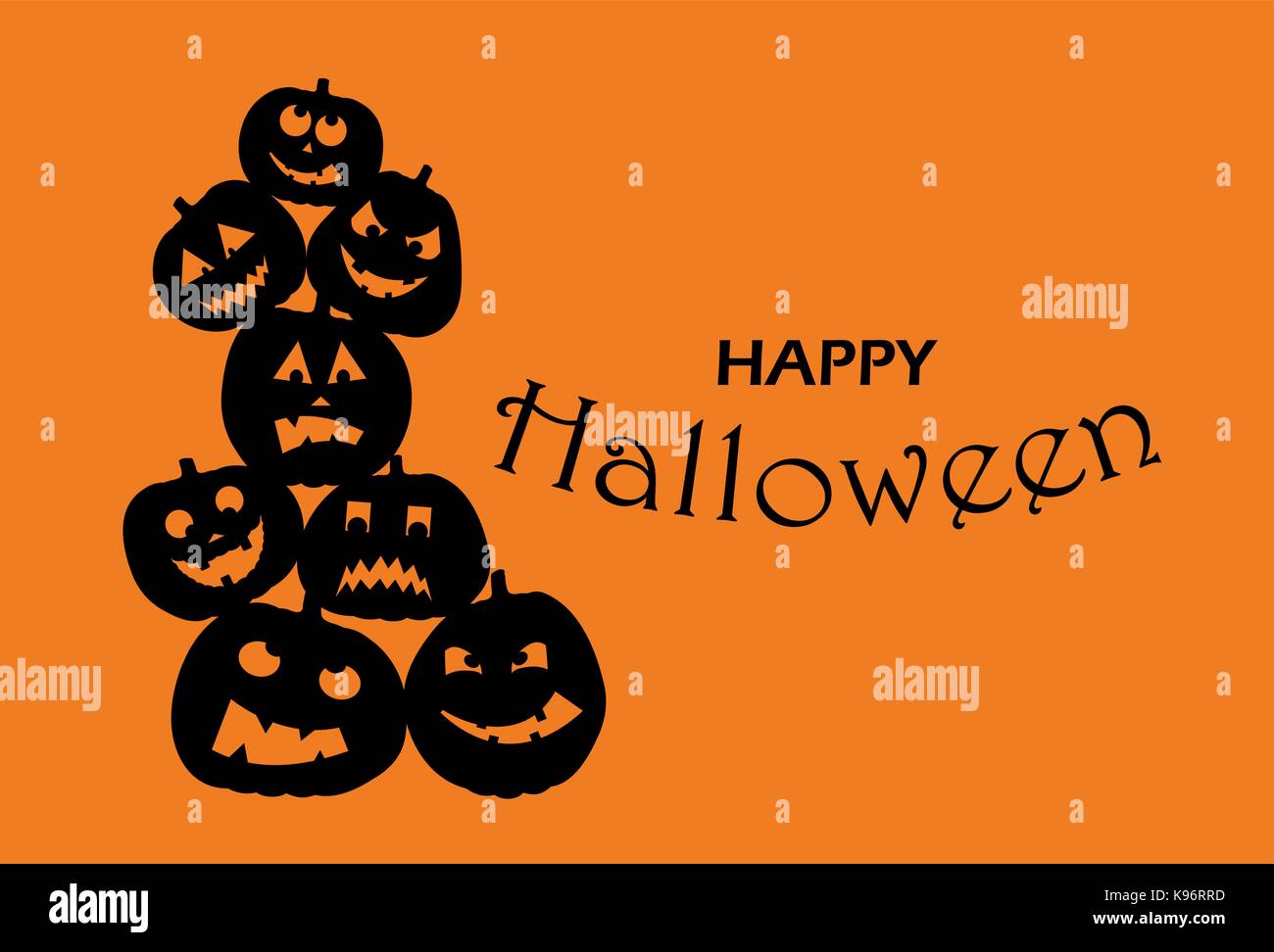 Happy halloween design cemetery Stock Vector Images - Alamy