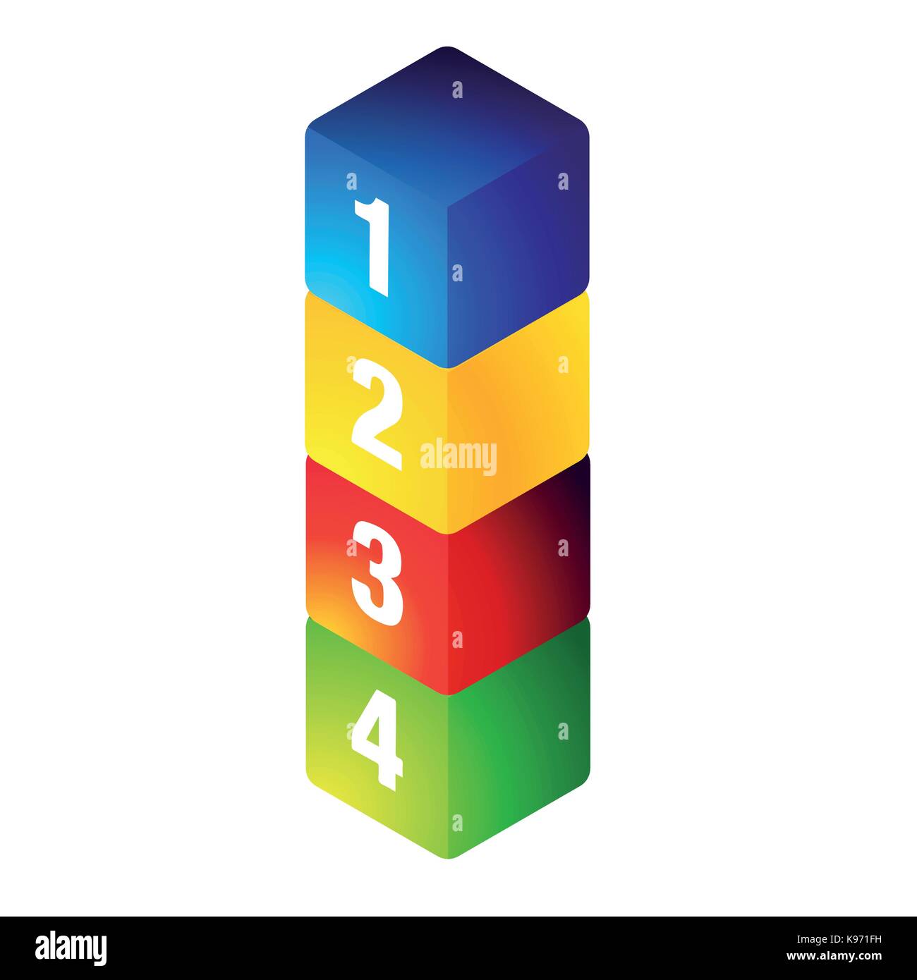 Cubes two Cut Out Stock Images & Pictures - Alamy