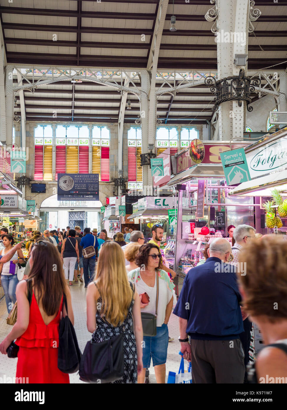 Inside Central Market (Mercat Central / Mercado Central), Valencia ...