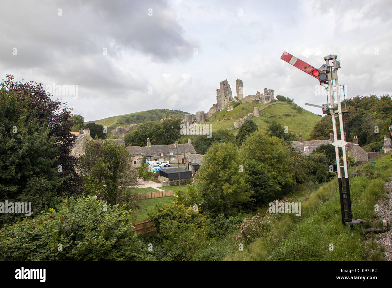 Swanage Railway Corfe Castle Stock Photo - Alamy