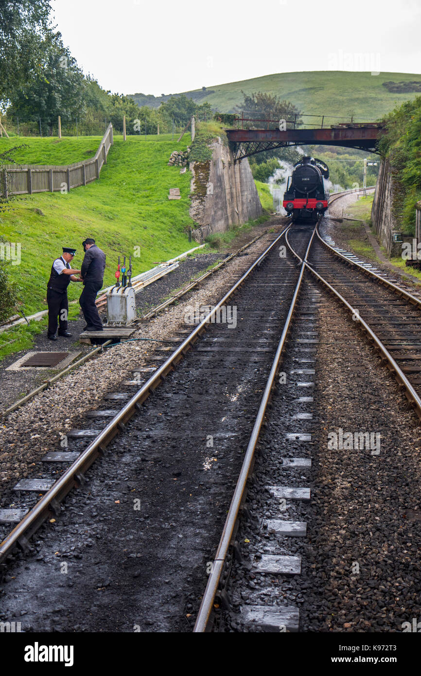 Swanage Railway Corfe Castle Stock Photo - Alamy