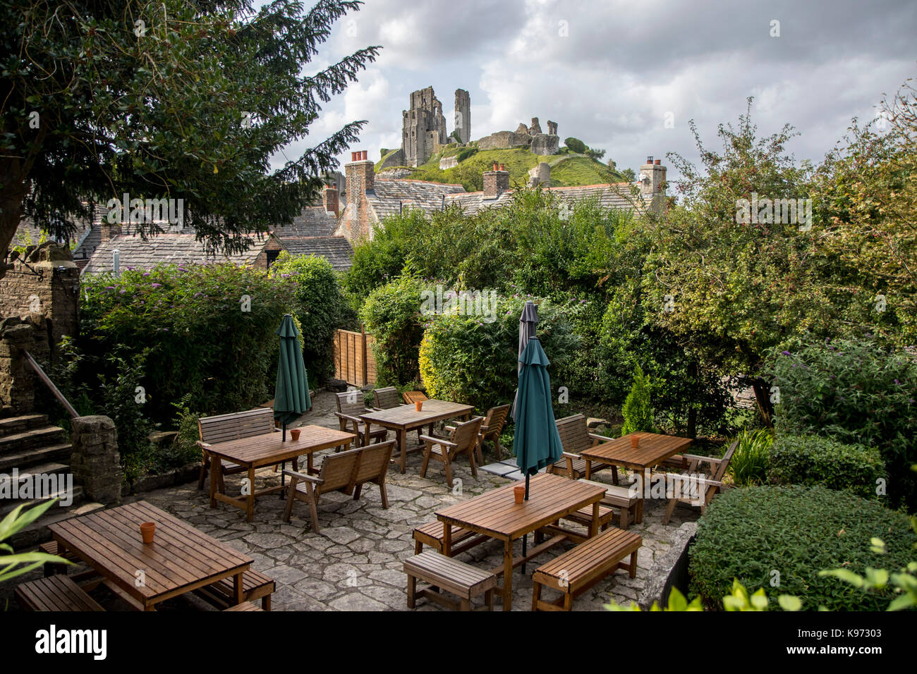 Swanage Railway Corfe Castle Stock Photo - Alamy