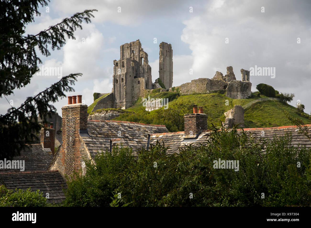 Swanage Railway Corfe Castle Stock Photo - Alamy