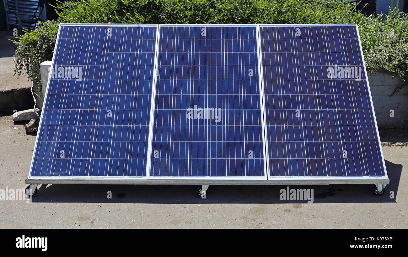 Standalone Photovoltaic Solar Panel Power Modules Stock Photo - Alamy