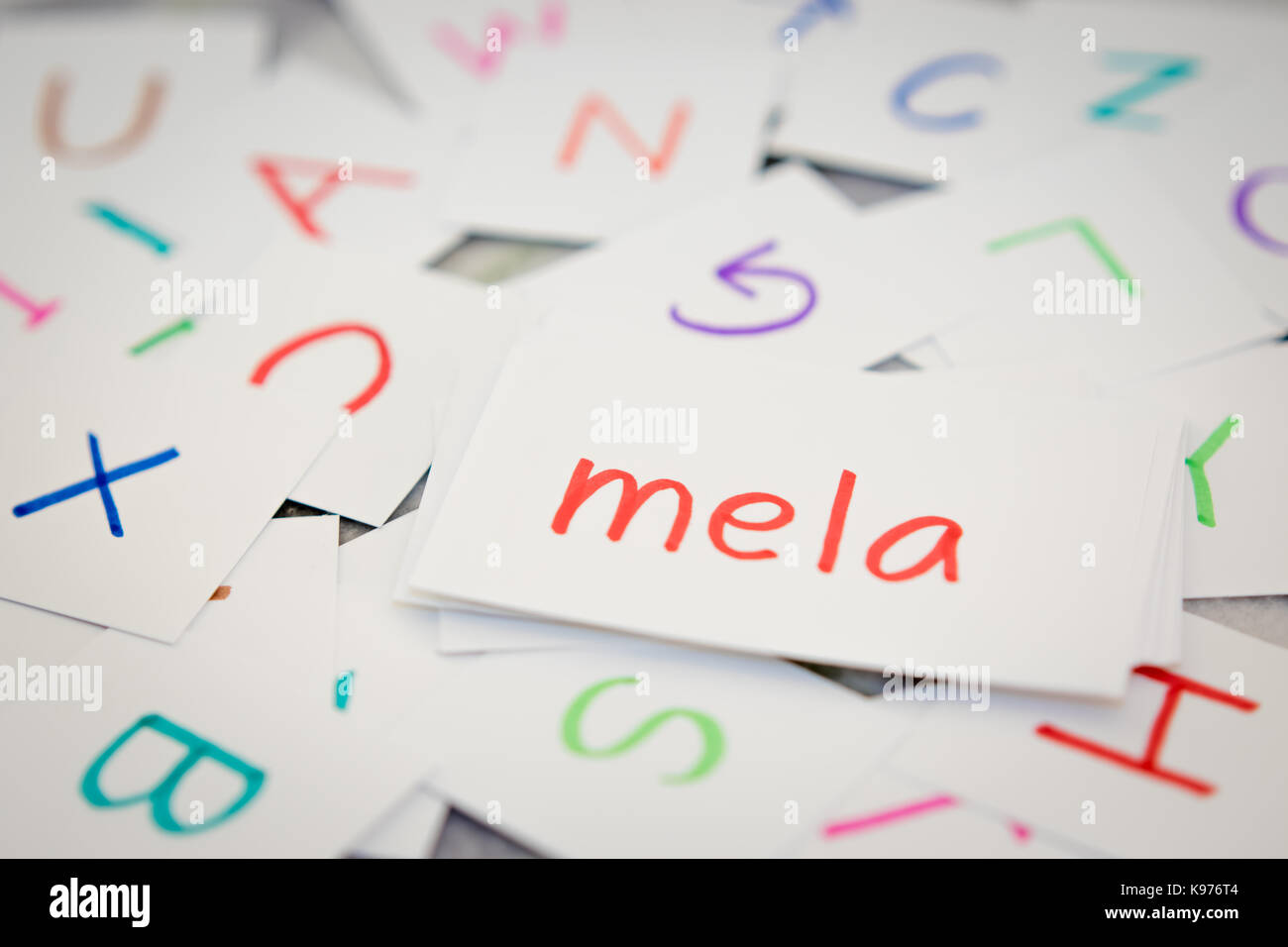 Italian; Learning the New Word with the Alphabet Cards (Translation ...