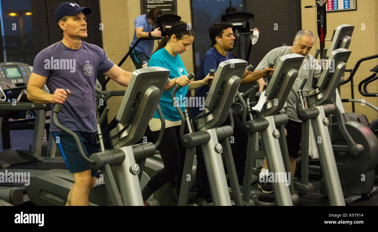 Shots of people at the Gym working out Stock Photo - Alamy