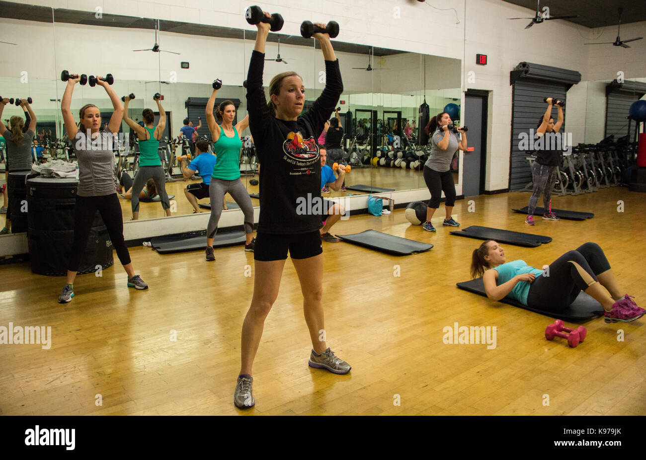 Shots of people at the Gym working out Stock Photo - Alamy