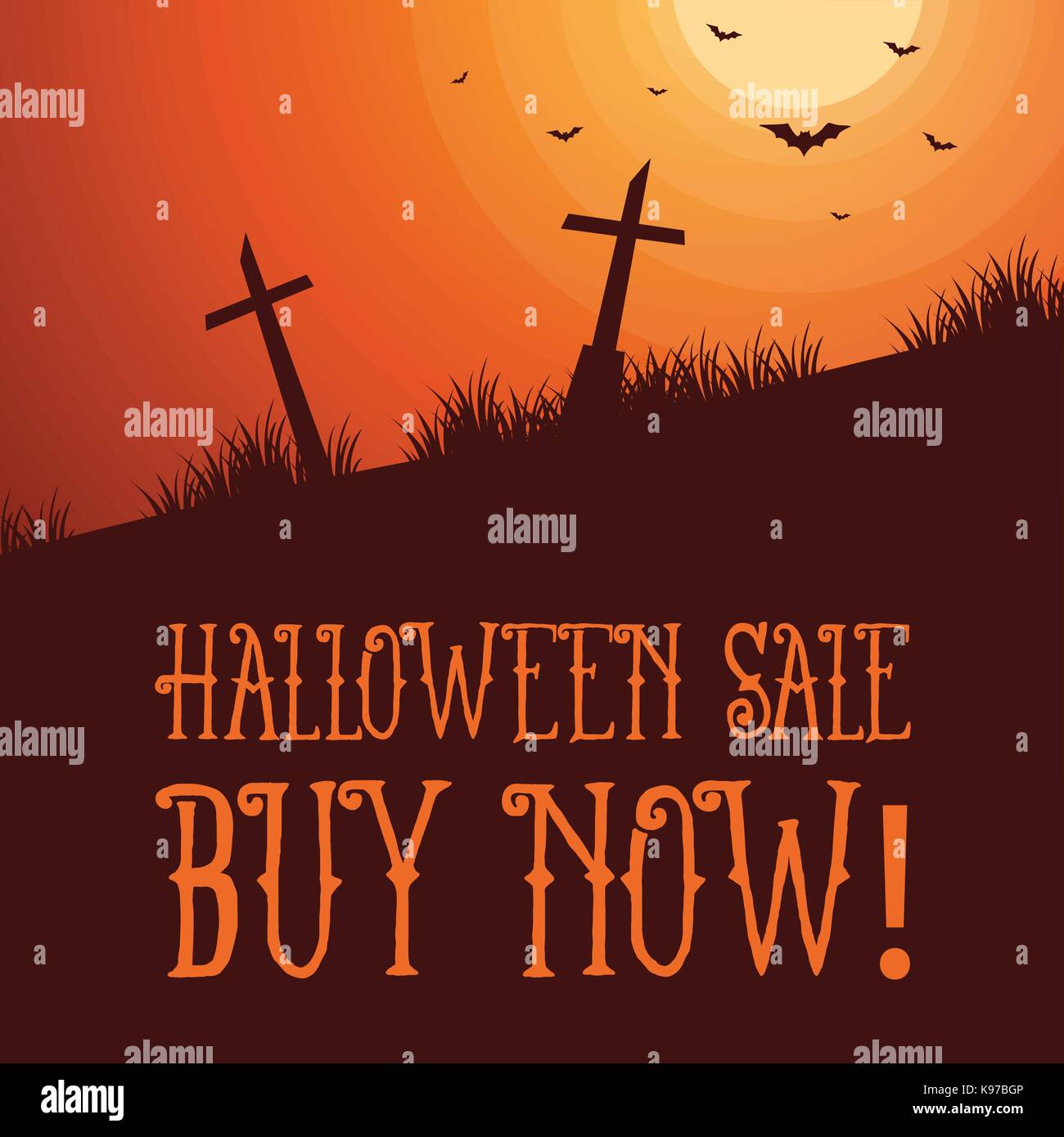 Halloween spooky sale background style Stock Vector Image & Art - Alamy