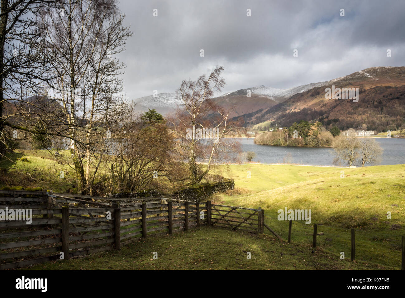Grasmere from Dale End with, quite probably, the last snow of the year ...