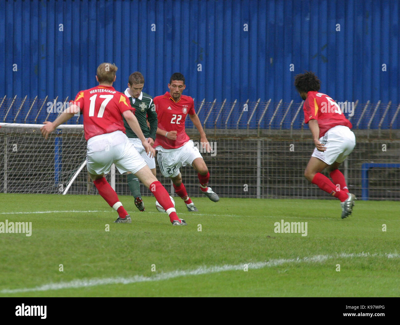International football northern ireland germany 2005 hi-res stock ...