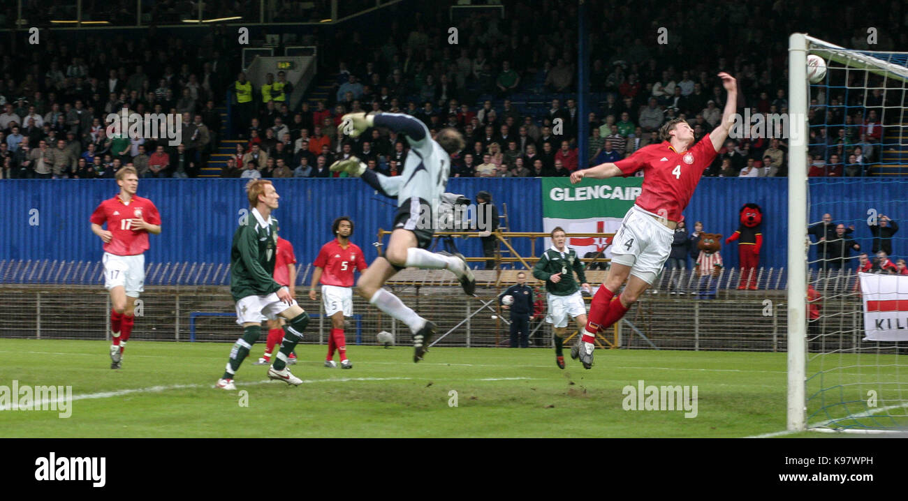 Northern Ireland v Germany at Windsor Park, Belfast on 04 June 2005 ...