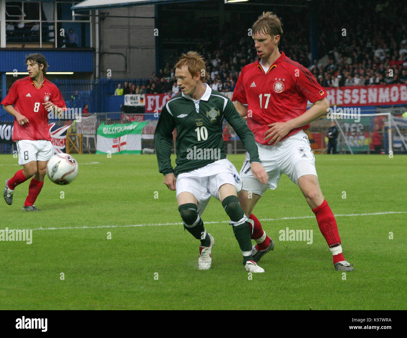 Northern Ireland v Germany at Windsor Park, Belfast on 04 June 2005 ...