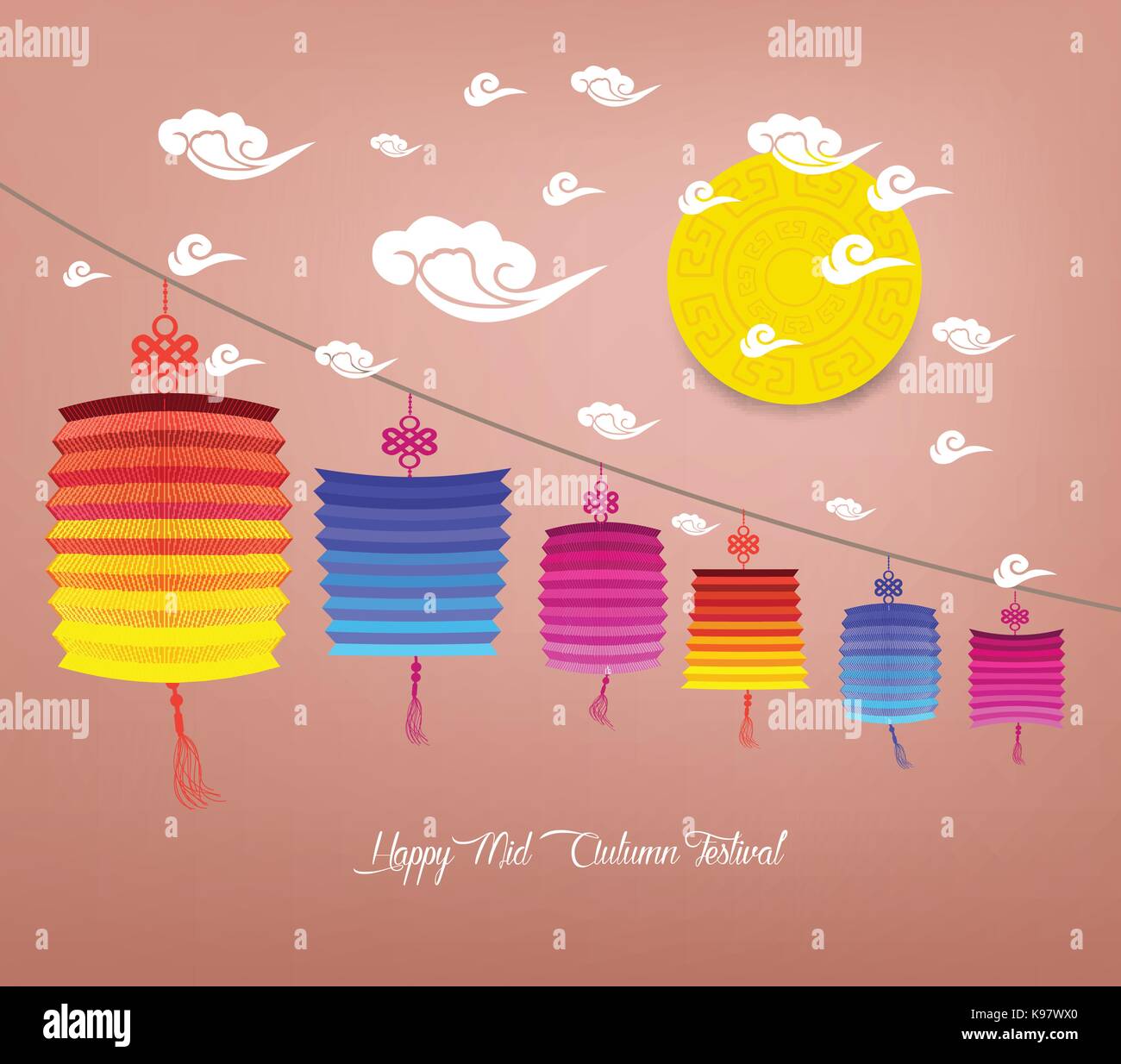 Chinese lantern festival Stock Vector Images - Alamy