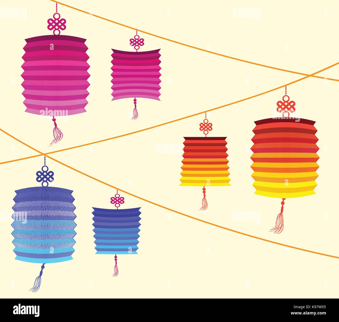 Chinese lantern festival Stock Vector Images - Alamy