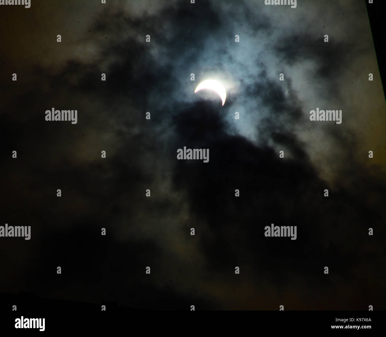 The Solar Eclipse over New York Featuring: Solar Eclipse Where: NYC ...