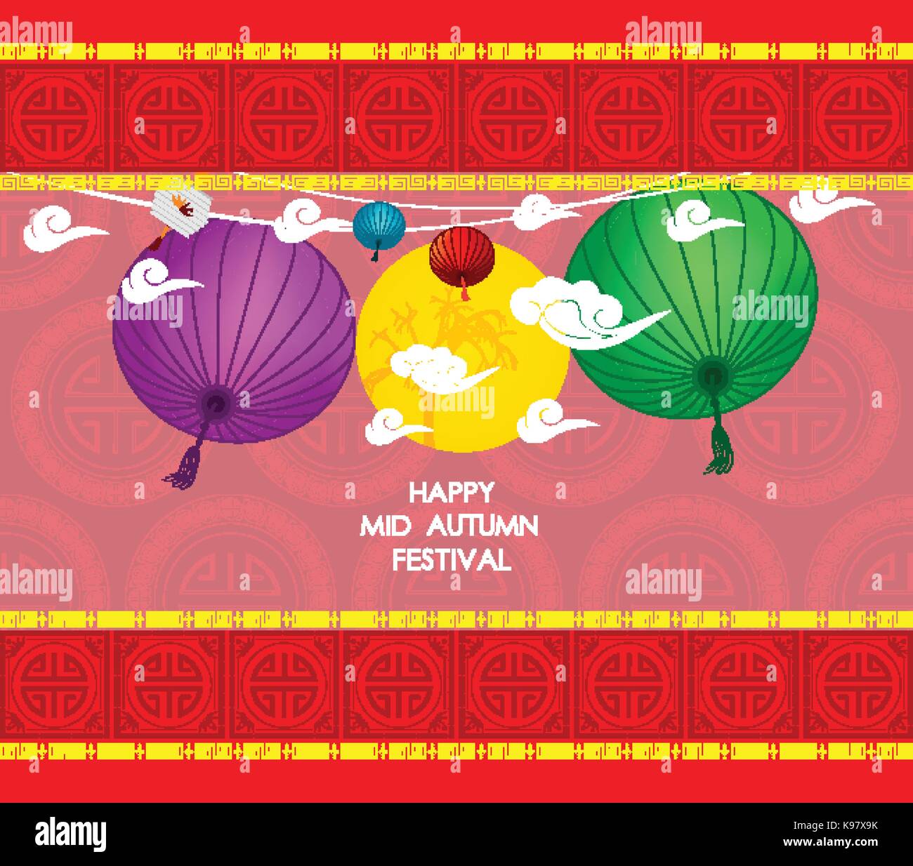 Graphics Design Elements of Mid Autumn Festival Stock Vector Image ...