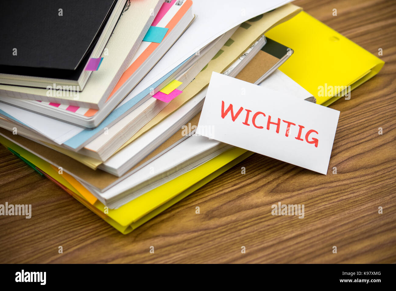Important; The Pile of Business Documents on the Desk Stock Photo - Alamy