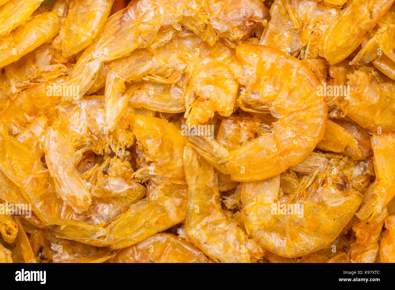 Close up of dried salted prawn, sea food Stock Photo - Alamy