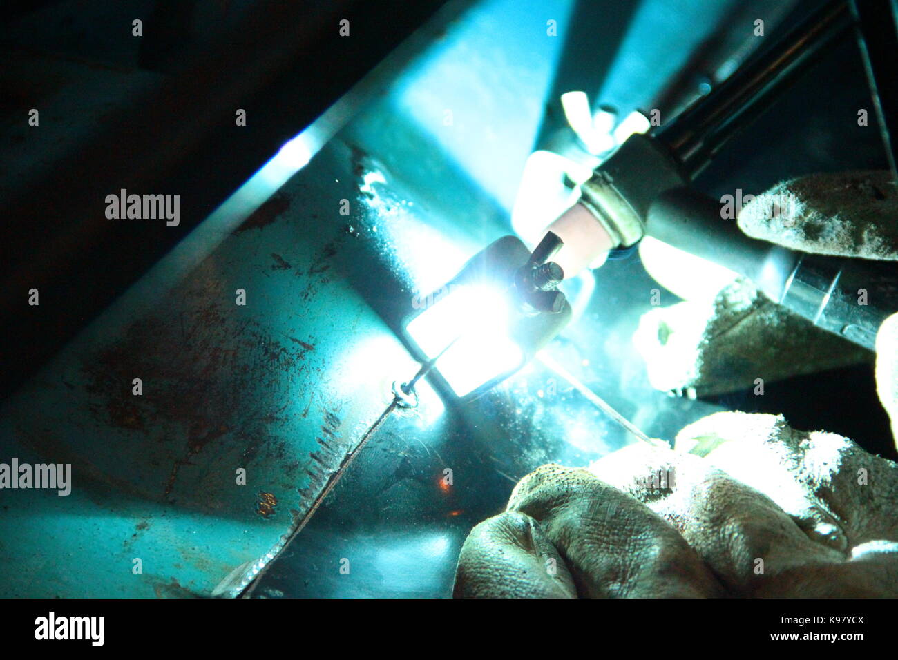 Beautiful welding shots Stock Photo - Alamy