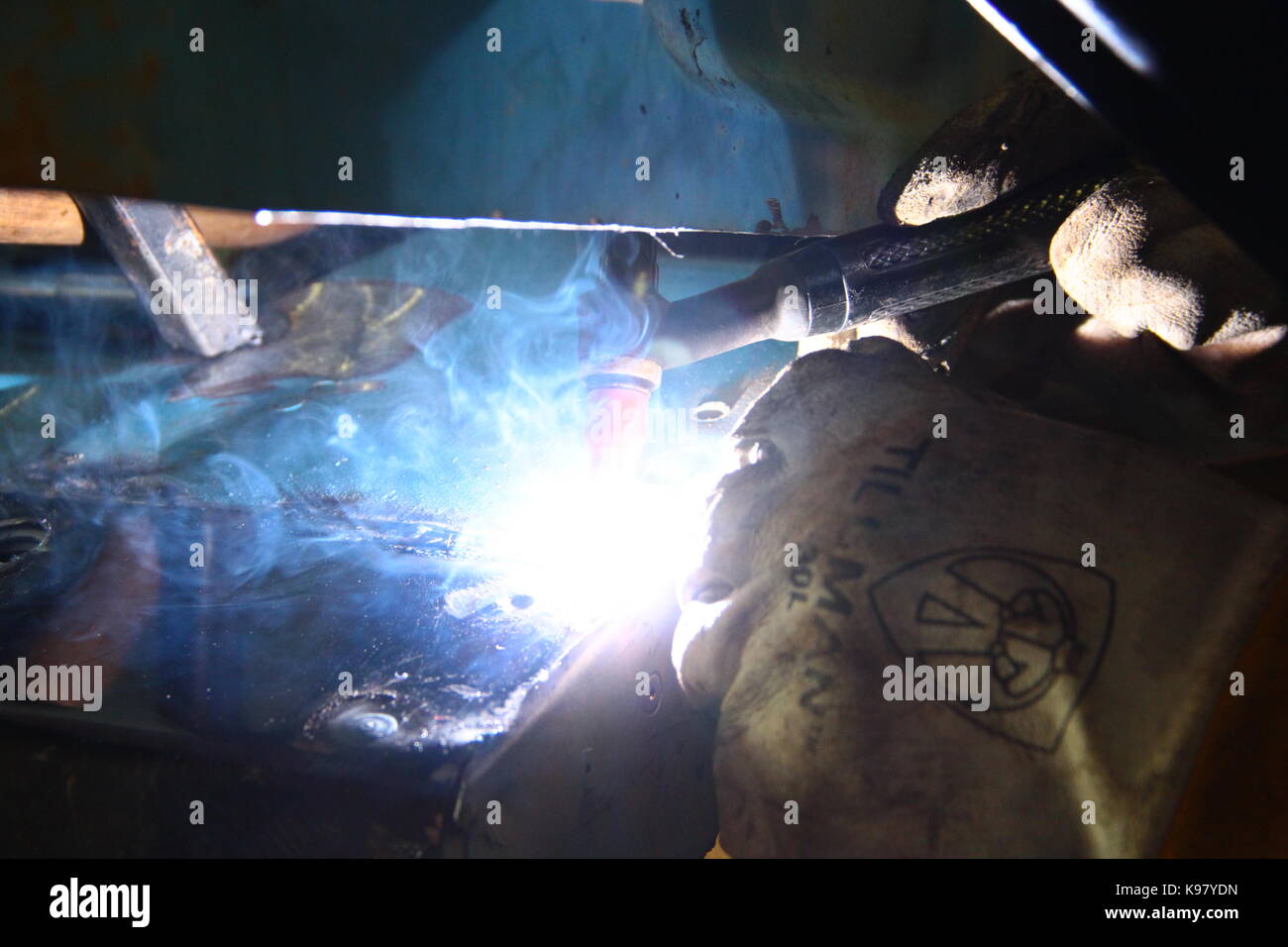 Beautiful welding shots Stock Photo - Alamy
