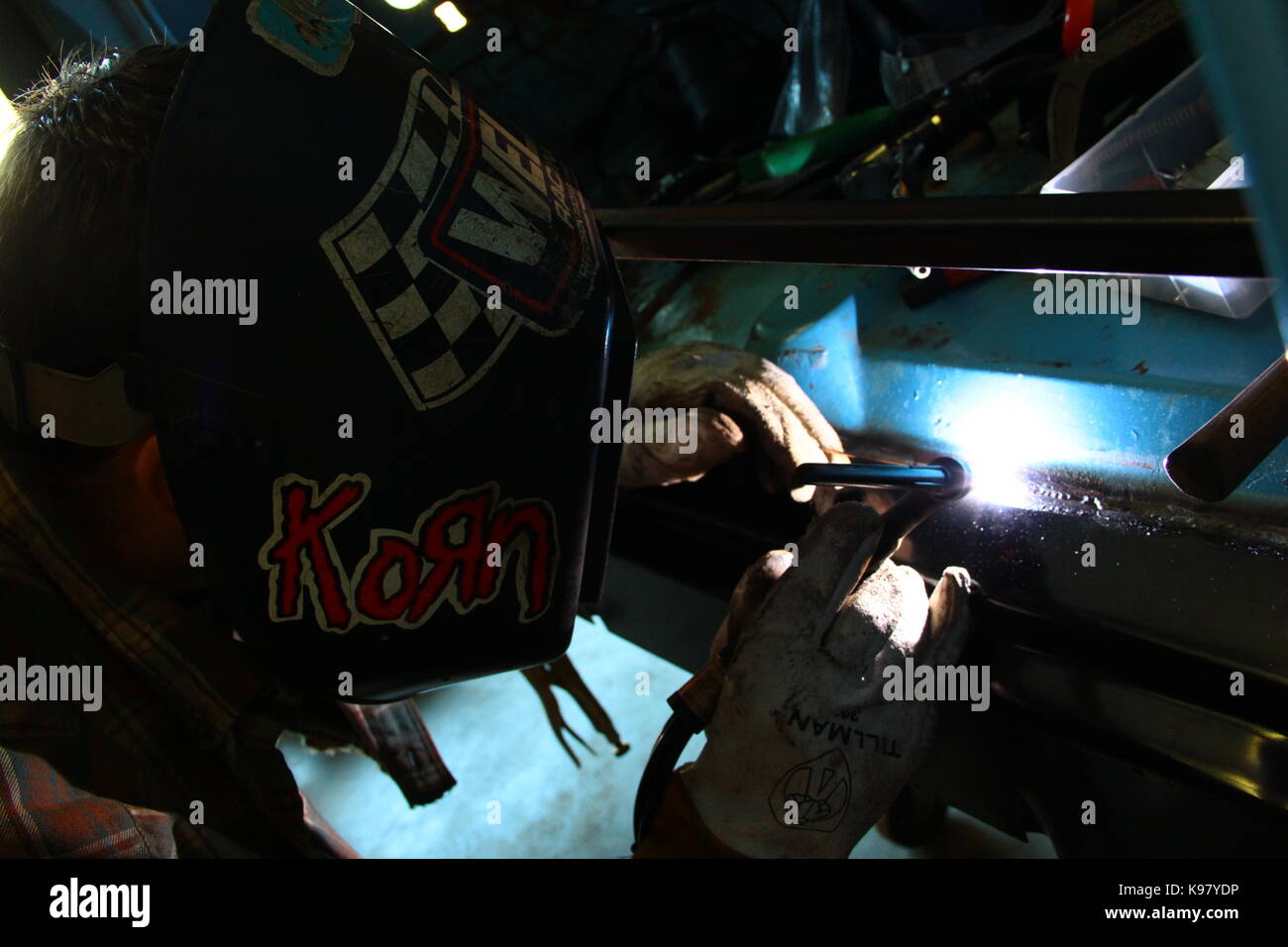 Beautiful welding shots Stock Photo - Alamy