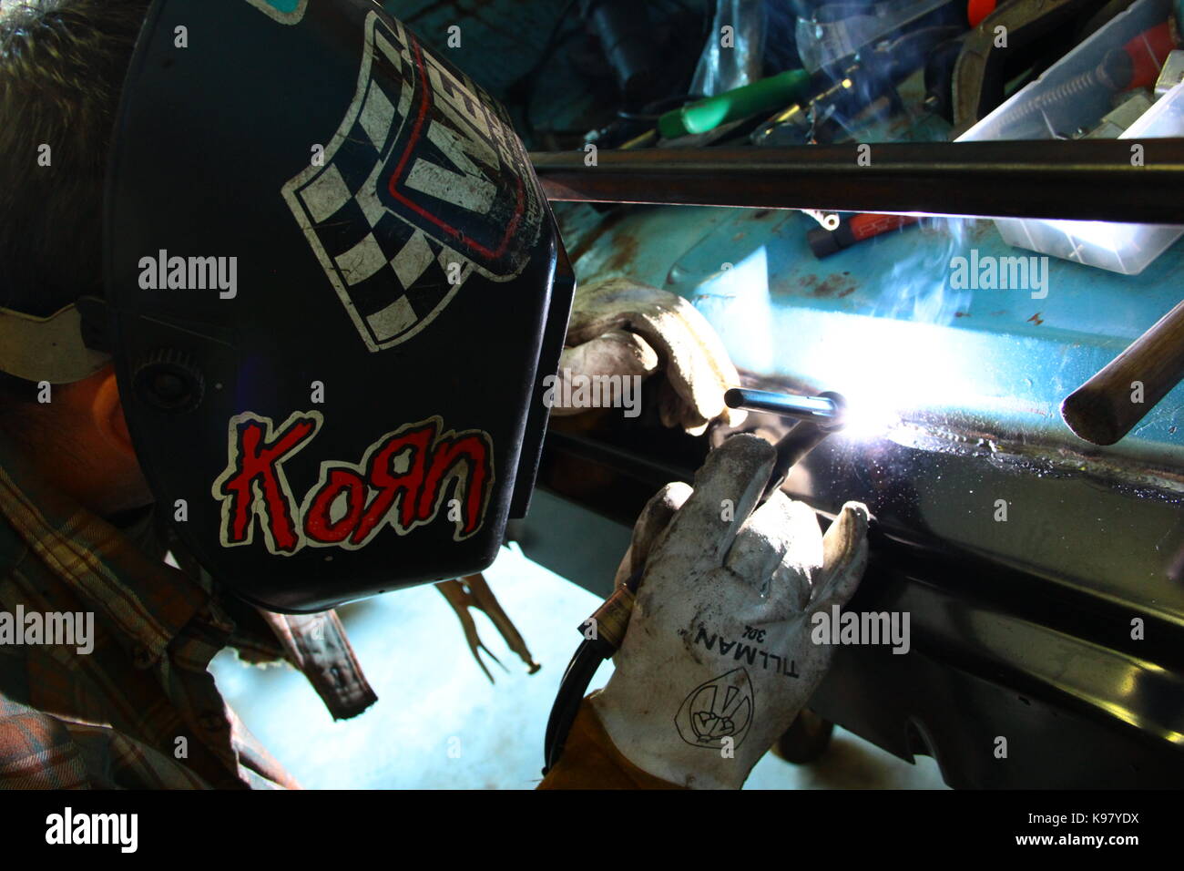 Beautiful welding shots Stock Photo - Alamy