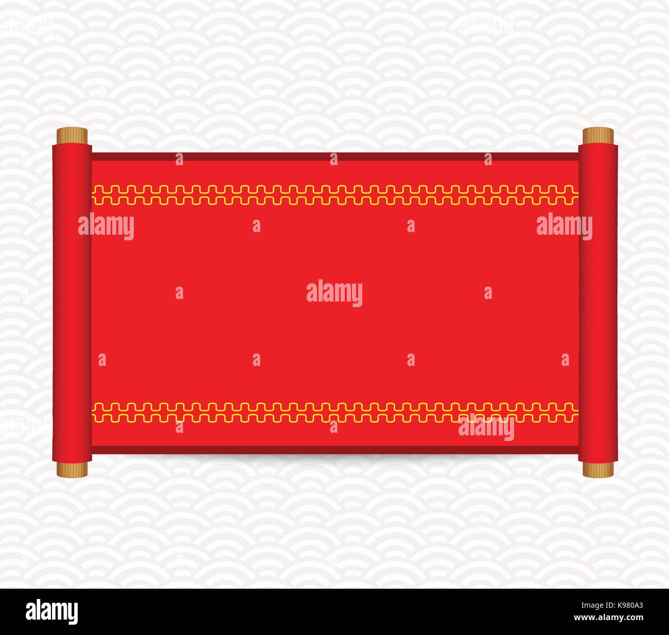 Chinese style scroll vector illustration Stock Vector Image & Art - Alamy