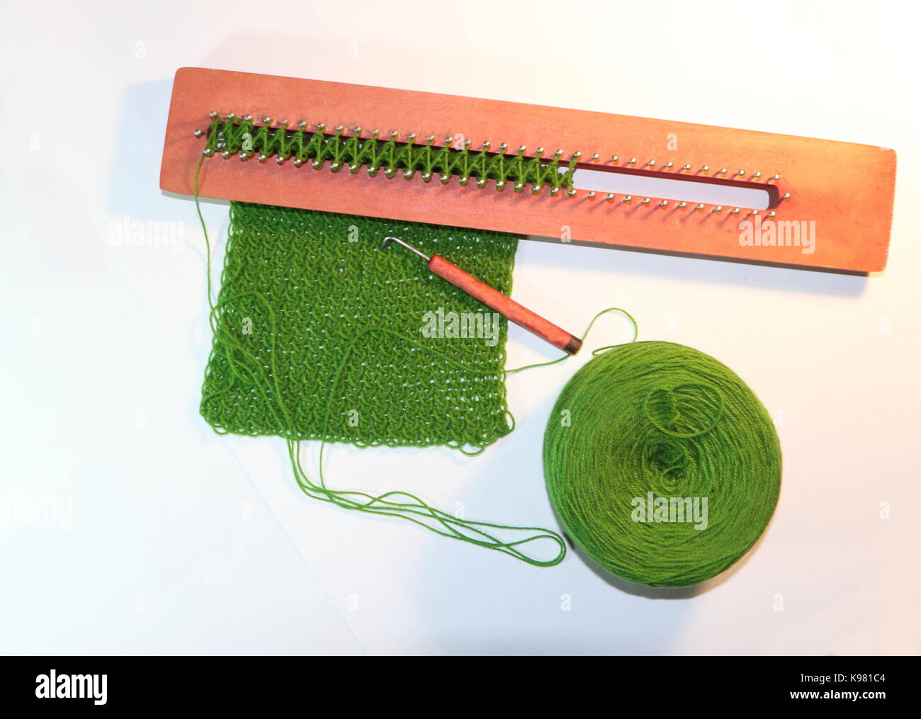 loom Maya, Aztec, frame, handmade fabric, colors on white background ...