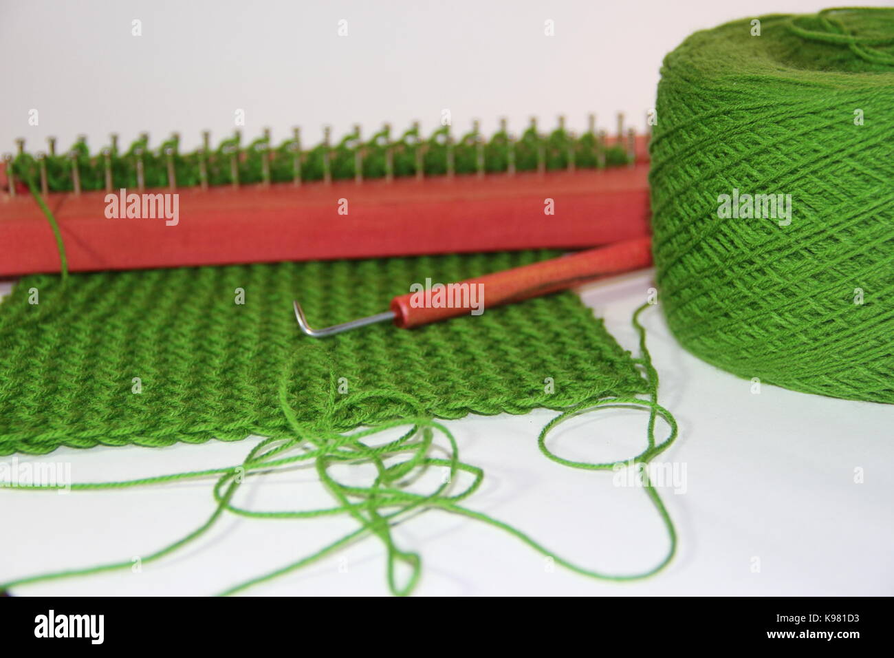 loom Maya, Aztec, frame, handmade fabric, colors on white background ...