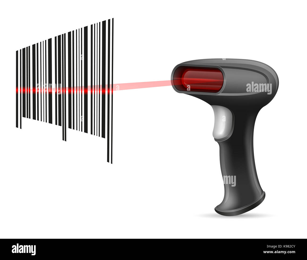 barcode scanner stock vector illustration isolated on white background ...