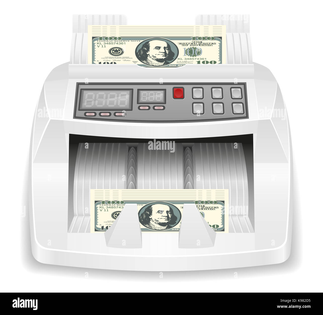 money counter stock vector illustration isolated on white background ...