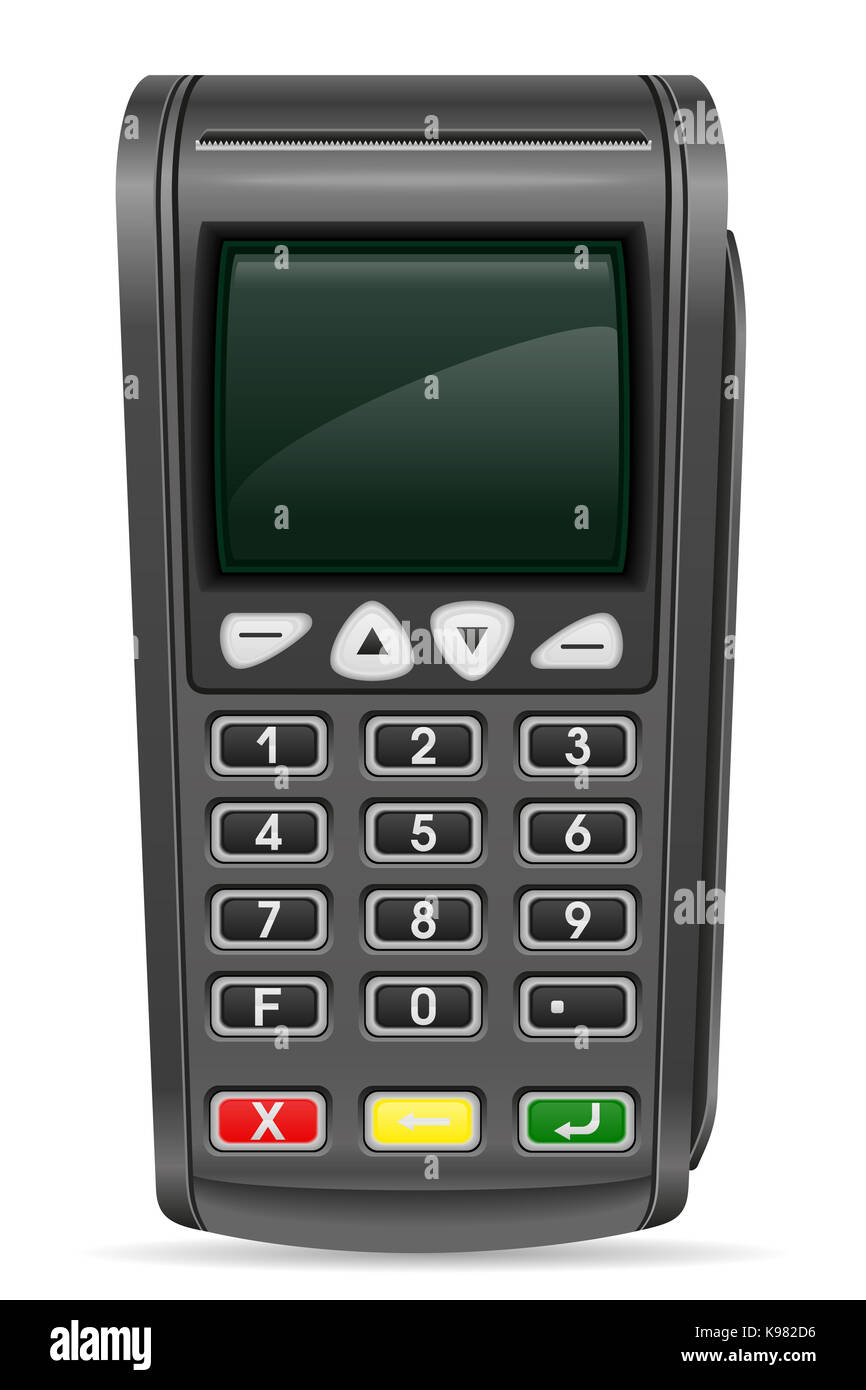 pos terminal stock vector illustration isolated on white background ...