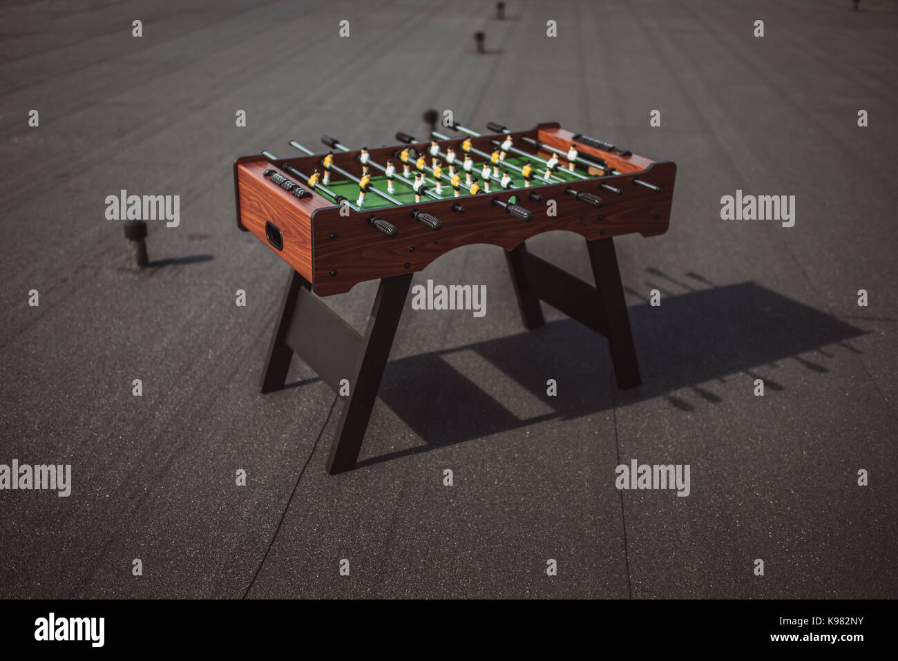 Wooden table football hi-res stock photography and images - Alamy