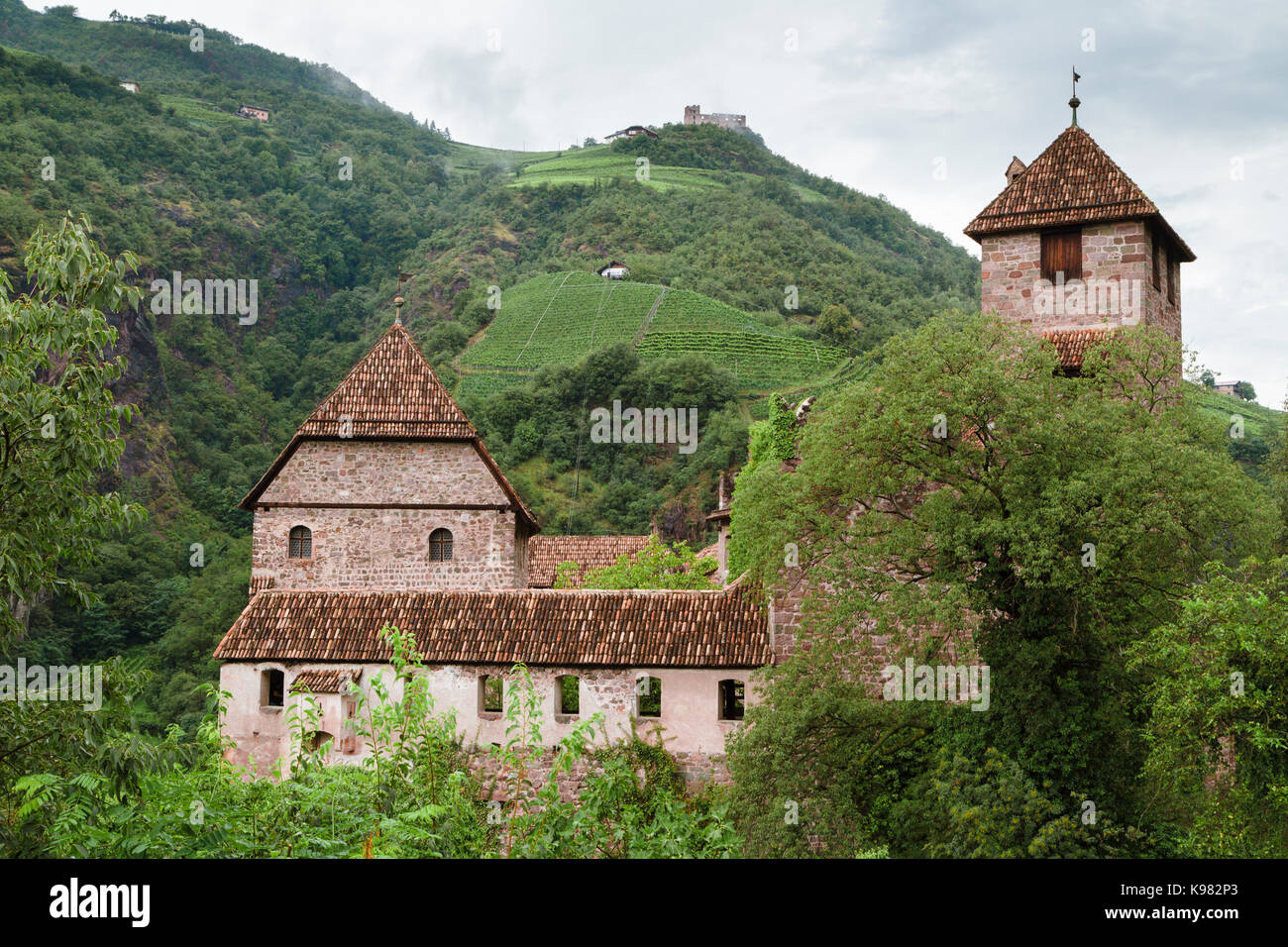 The Castel Roncolo (Schloss Runkelstein) near Bolzano in the South ...