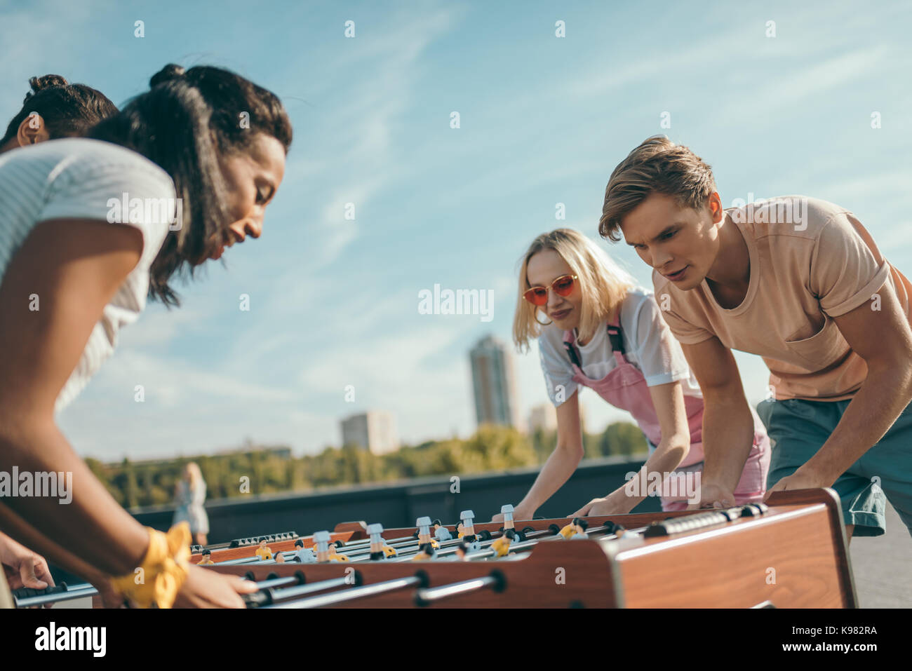 American football party table hi-res stock photography and images - Alamy