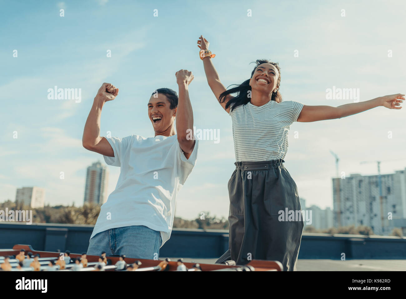Victory celebration hi-res stock photography and images - Alamy