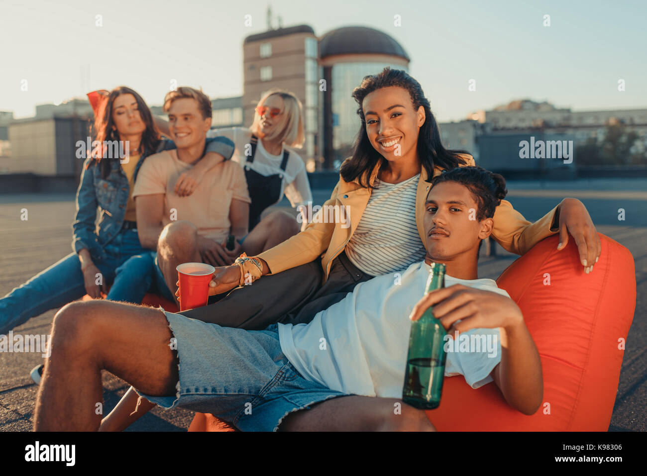 Party on roof hi-res stock photography and images - Alamy