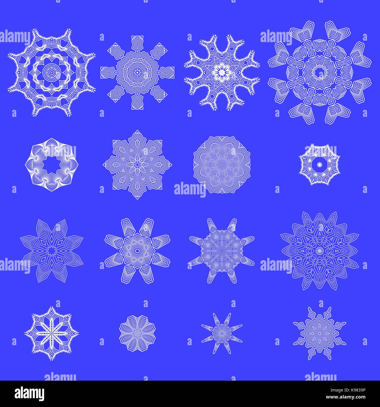 Snowflake monogram hi-res stock photography and images - Alamy