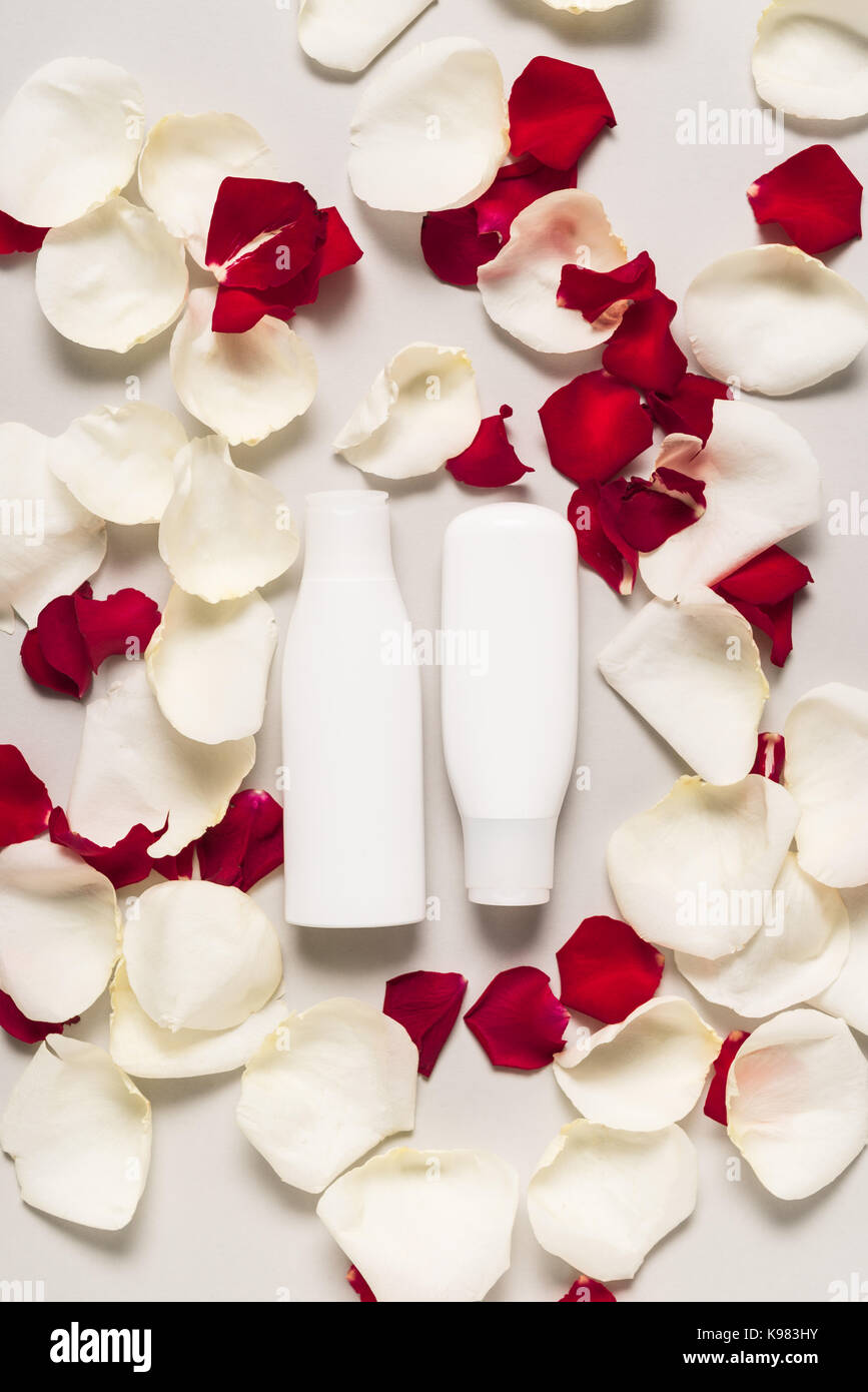body lotion in bottles Stock Photo - Alamy