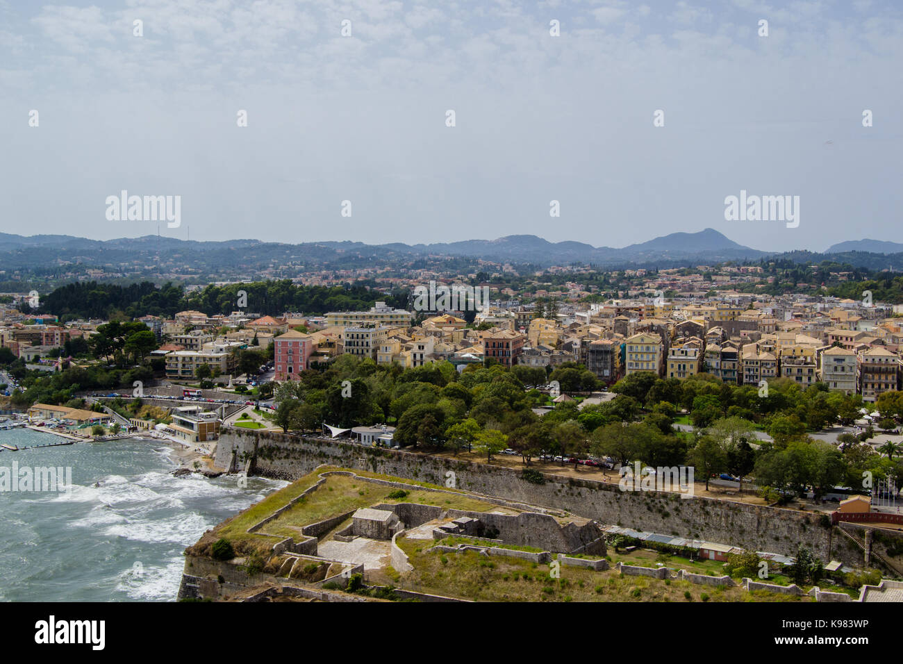 Corfu city aerial view hi-res stock photography and images - Alamy