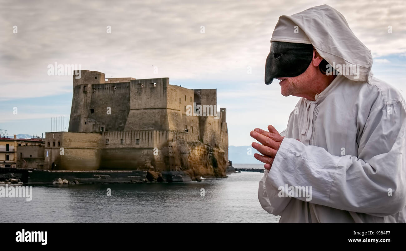 Pulcinella traditional Neapolitan mask Stock Photo - Alamy