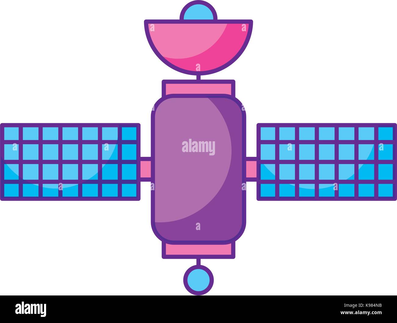 space satellite communication signal network Stock Vector Image & Art ...