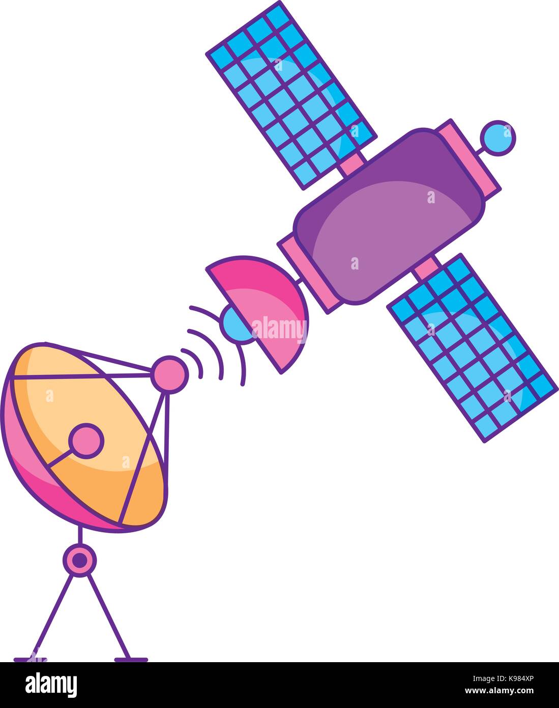 Tv dish Stock Vector Images - Alamy