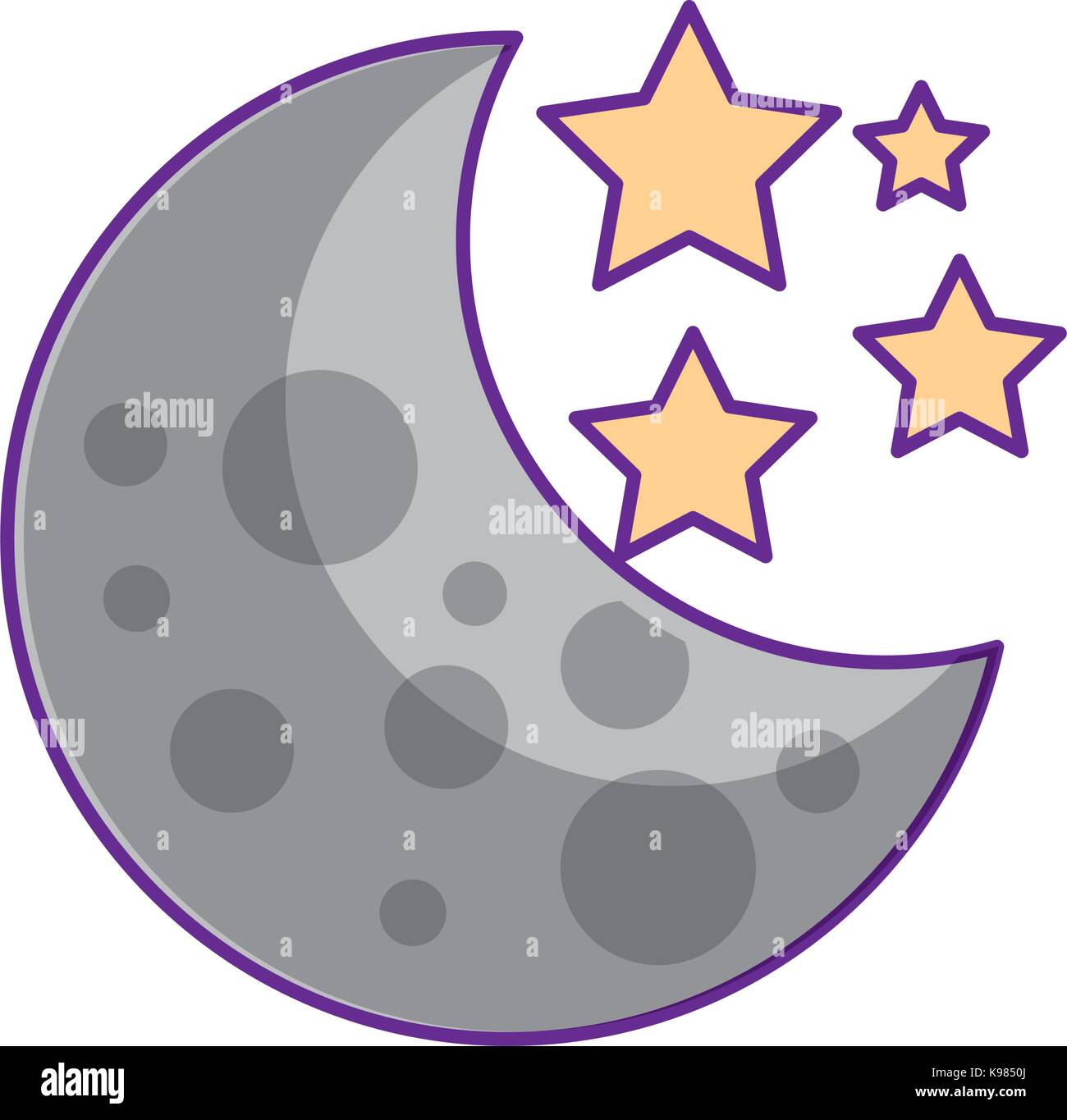 moon stars astronomy universe science Stock Vector Image & Art - Alamy