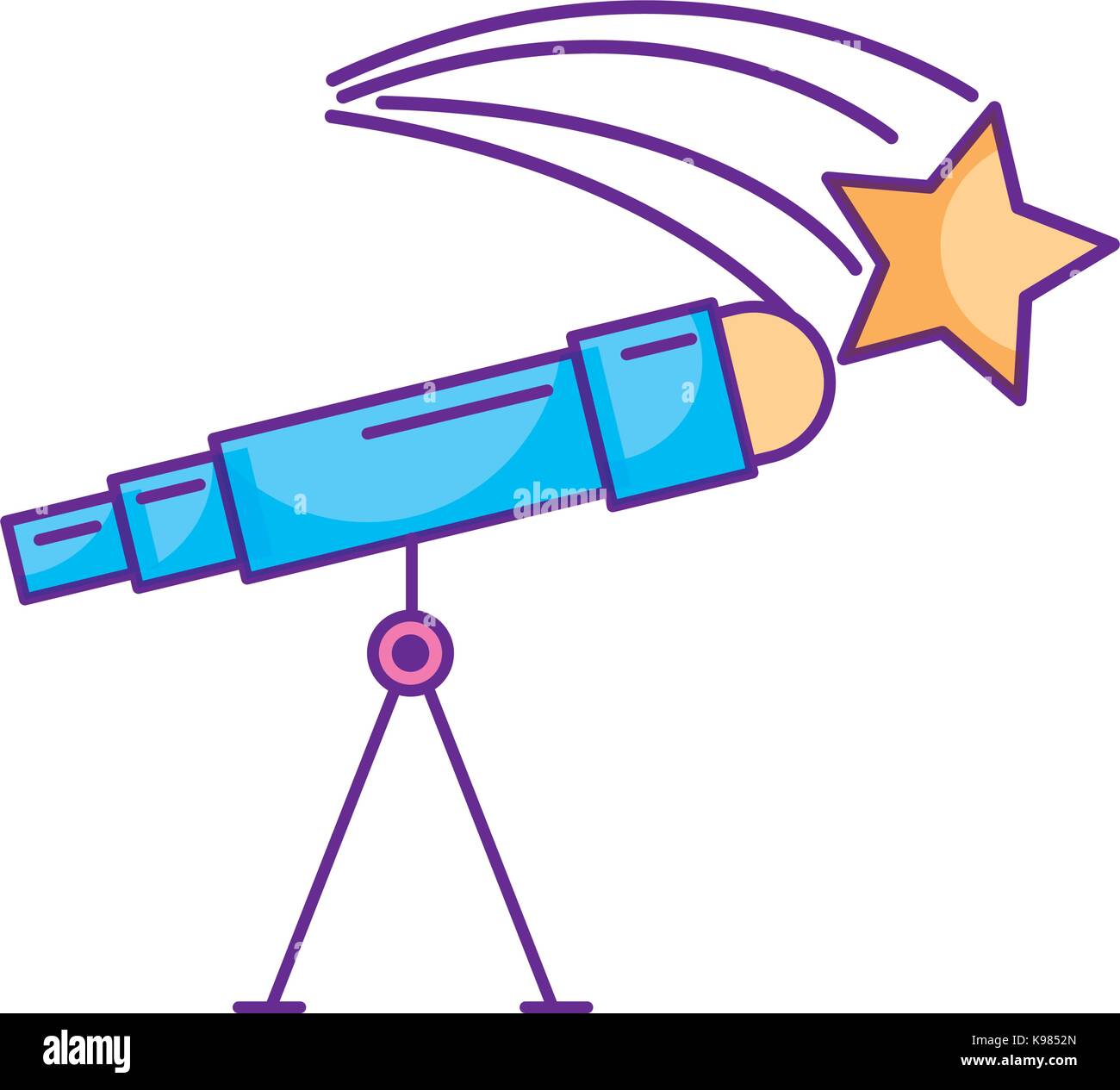 astronomy telescope star study science universe Stock Vector Image ...