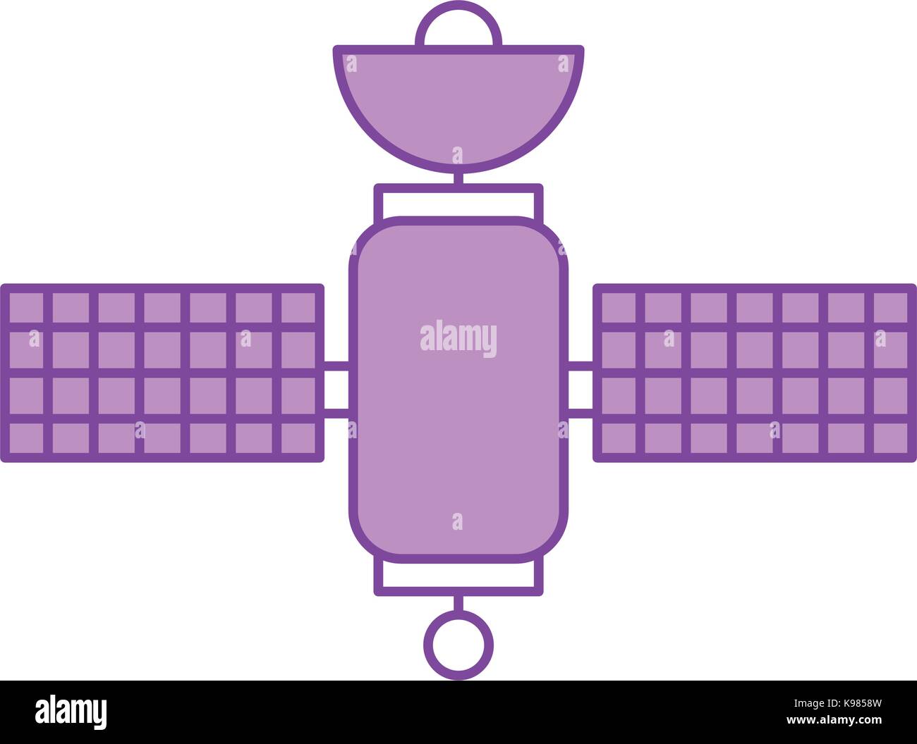 space satellite communication signal network Stock Vector Image & Art ...