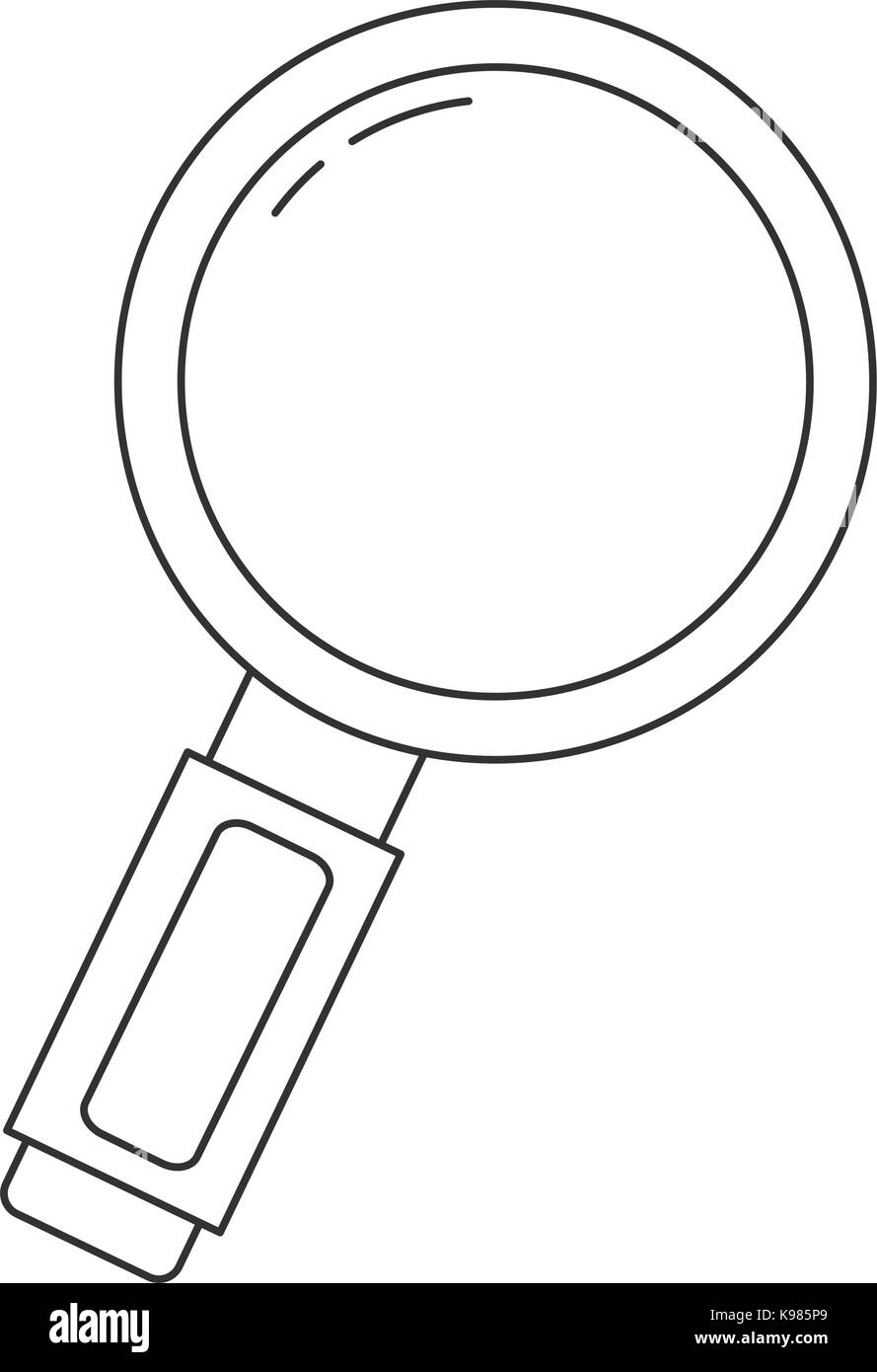 Lupe icon image Stock Vector Images - Alamy